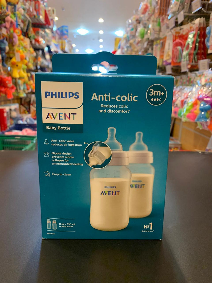 Avent Anti-Colic Bott 11oz 2pk av106/02| Twinkle Star Baby & Party Store