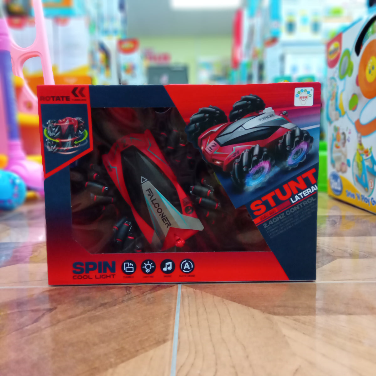 Toy Spin Stunt Car w/Lights FTOY2023009| Twinkle Star Baby & Party Store