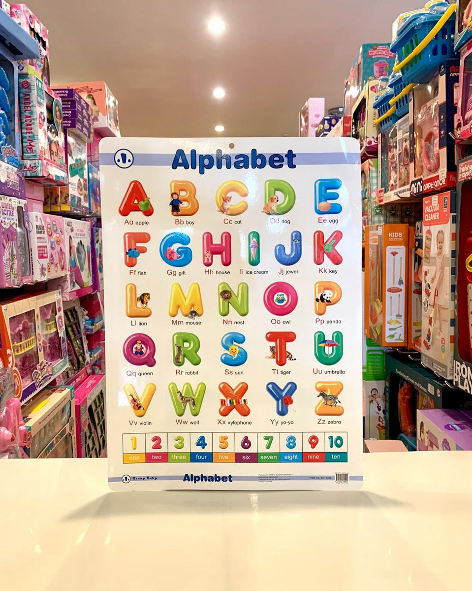 Educational Chart Alphabet| Twinkle Star Baby & Party Store