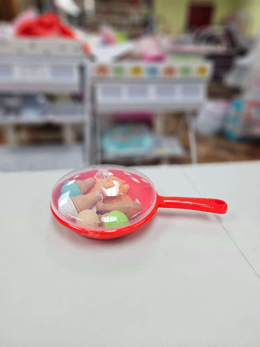 Frying Pan w/Food FTOY2024087| Twinkle Star Baby & Party Store