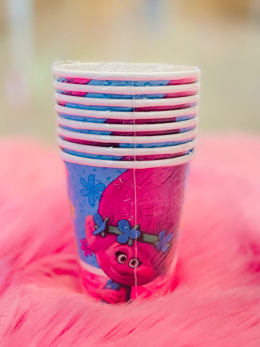 Trolls Cups 9oz -8ct AM581828| Twinkle Star Baby & Party Store