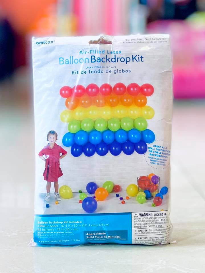 Primary Balloon Backdrop Kit| Twinkle Star Baby & Party Store